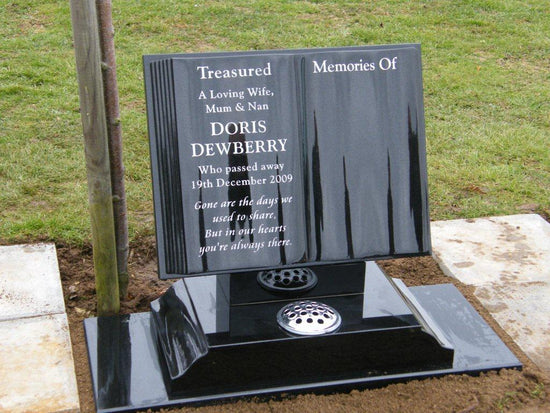 Book Headstone Memorials – A. Clarke Memorials