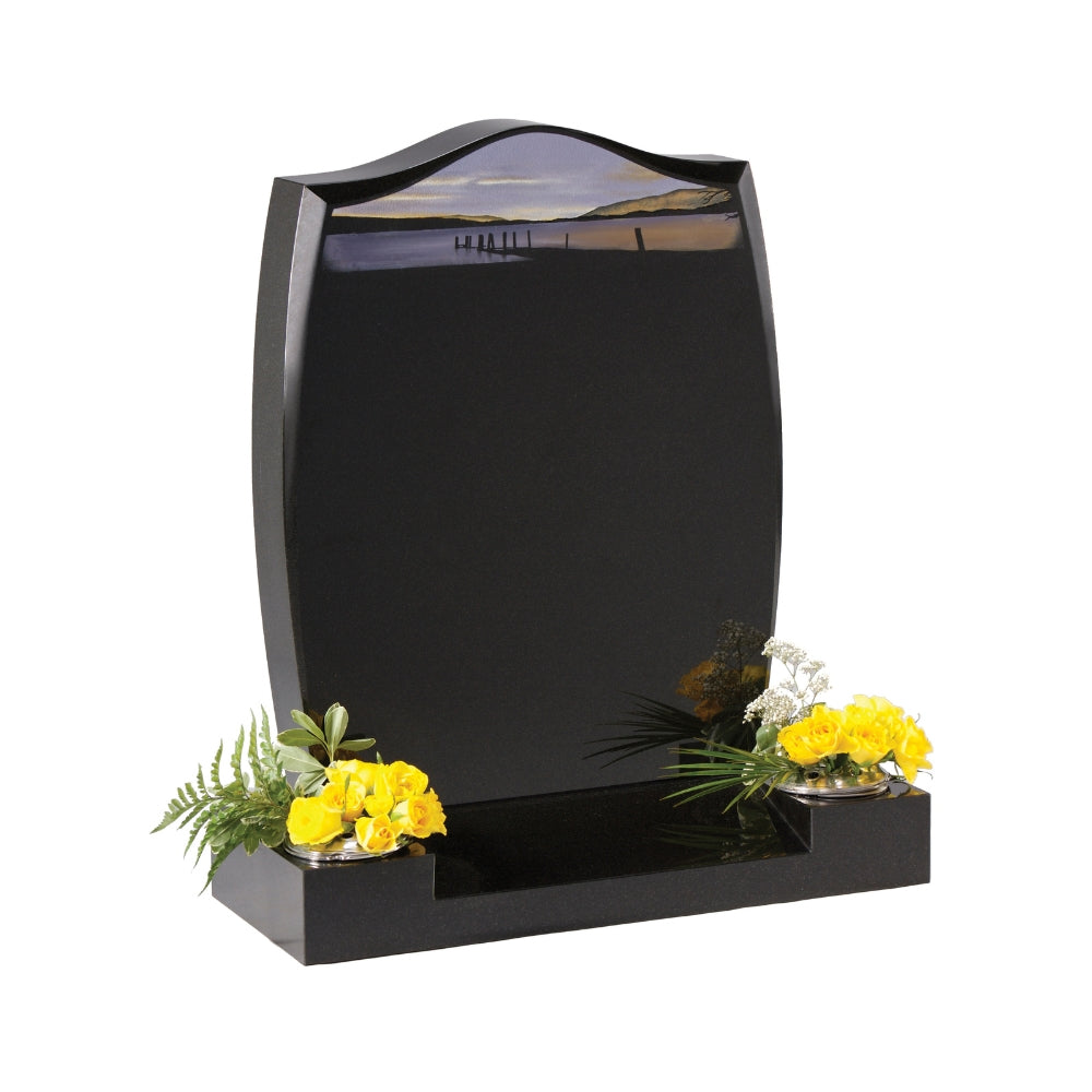 Contemporary Ogee Headstone – A. Clarke Memorials